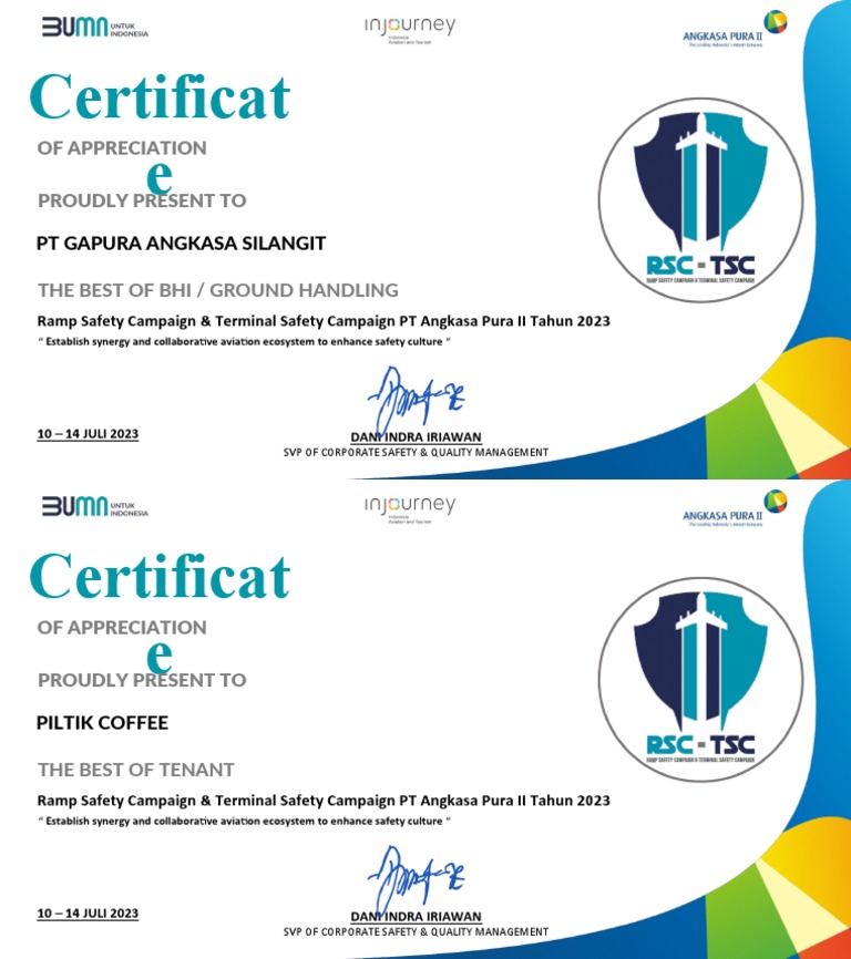 Ramp & Terminal Safety Awards 2023 | PDF