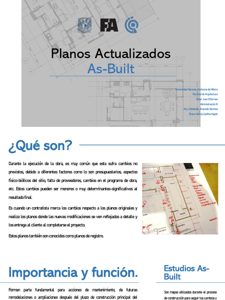 Planos As-Built: Función y Características | PDF | Informática
