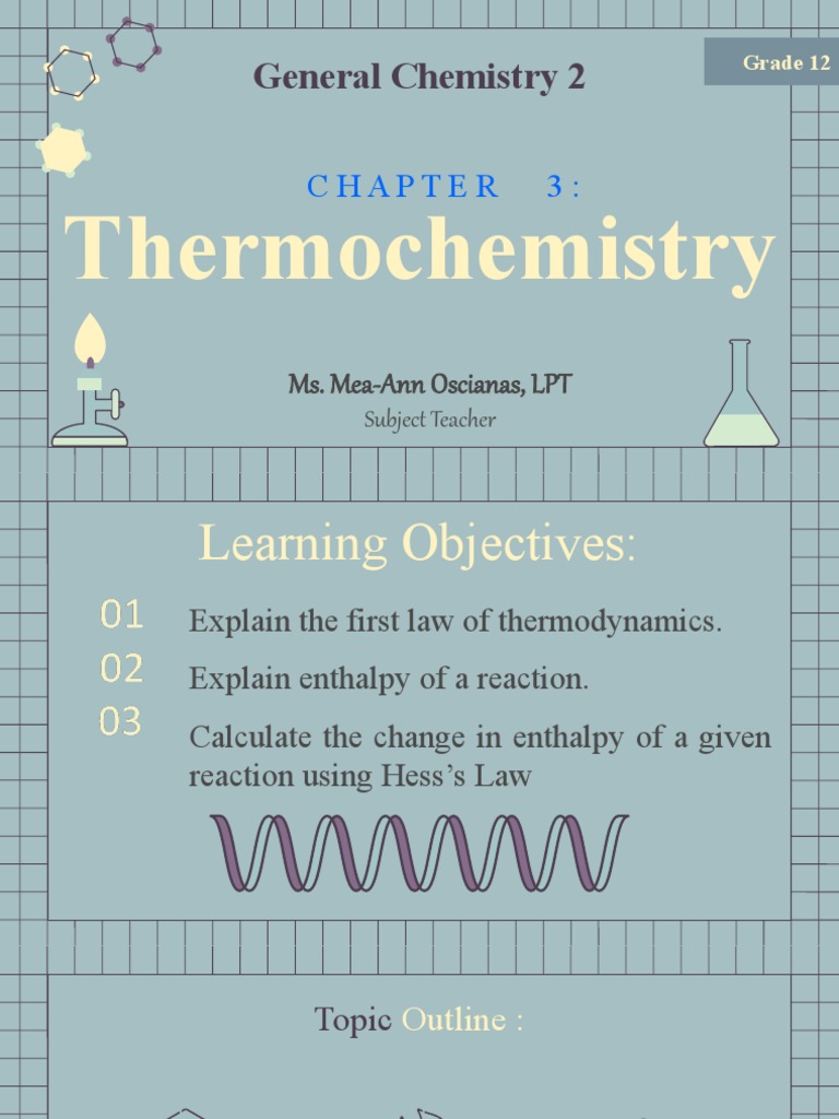 Grade 12 Thermochemistry Guide | PDF | Heat | Enthalpy