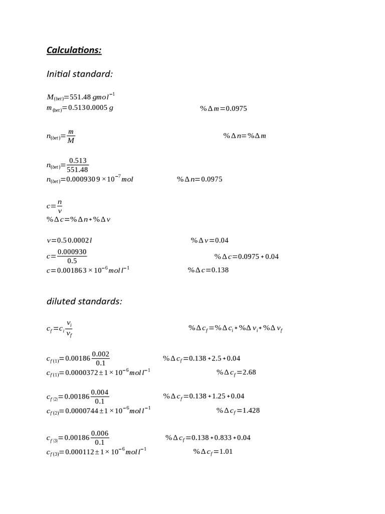Calculations | PDF | Process Engineering | Physics