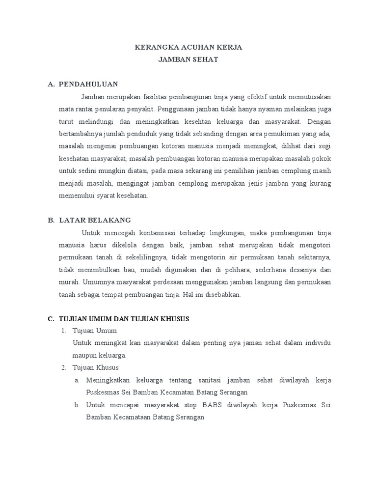 Kak Jamban | PDF | Teknologi & Rekayasa