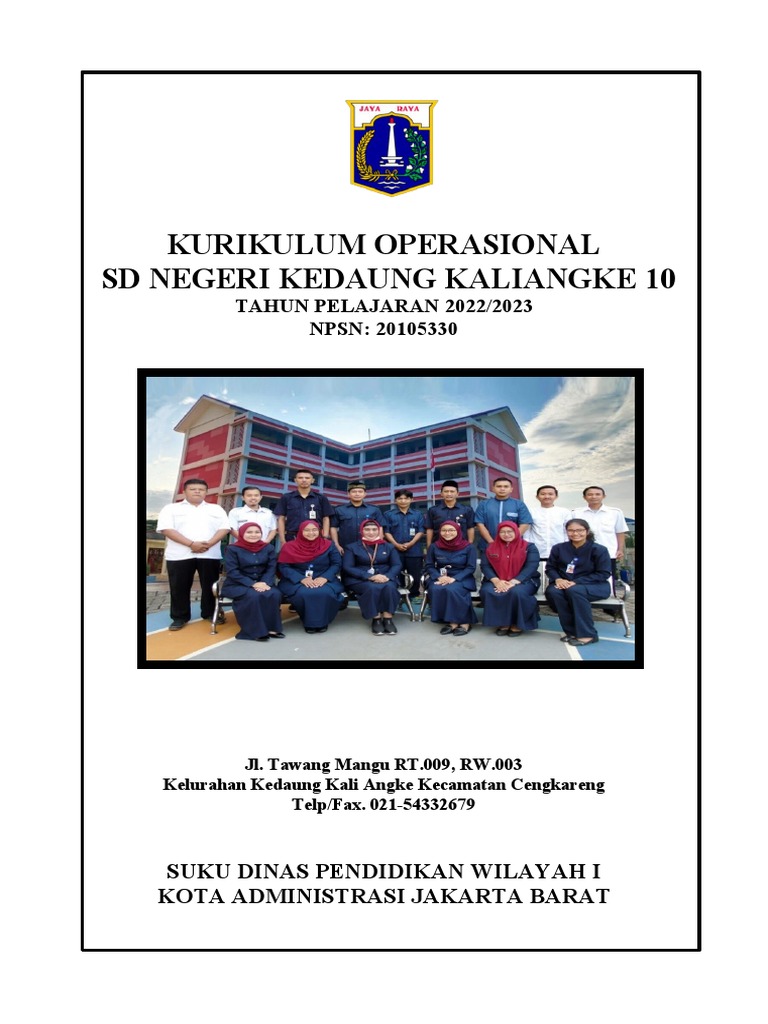 Kurikulum SDN Kedaung Kaliangke 10 | PDF