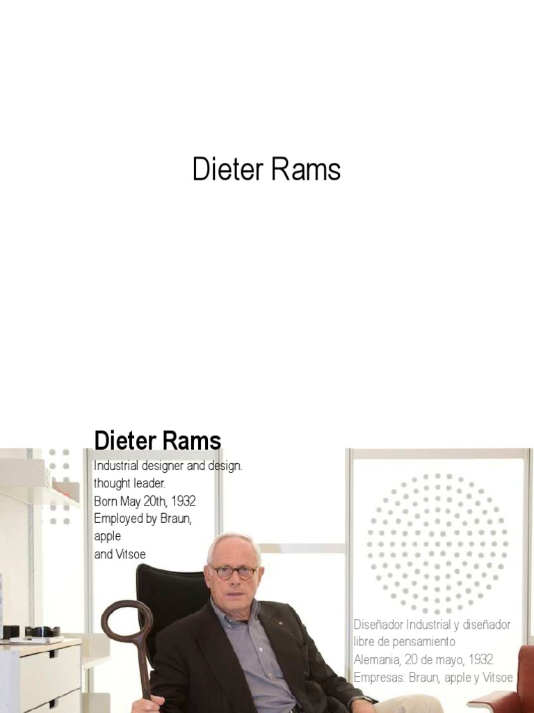 Principios del buen diseño de Dieter Rams | PDF | Diseño