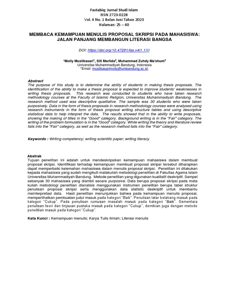 Jurnal Membaca Kemampuan Mhs - 2023 | PDF | Science | Methodology Jurnal Membaca Kemampuan Mhs - 2023 | PDF | Science | Methodology