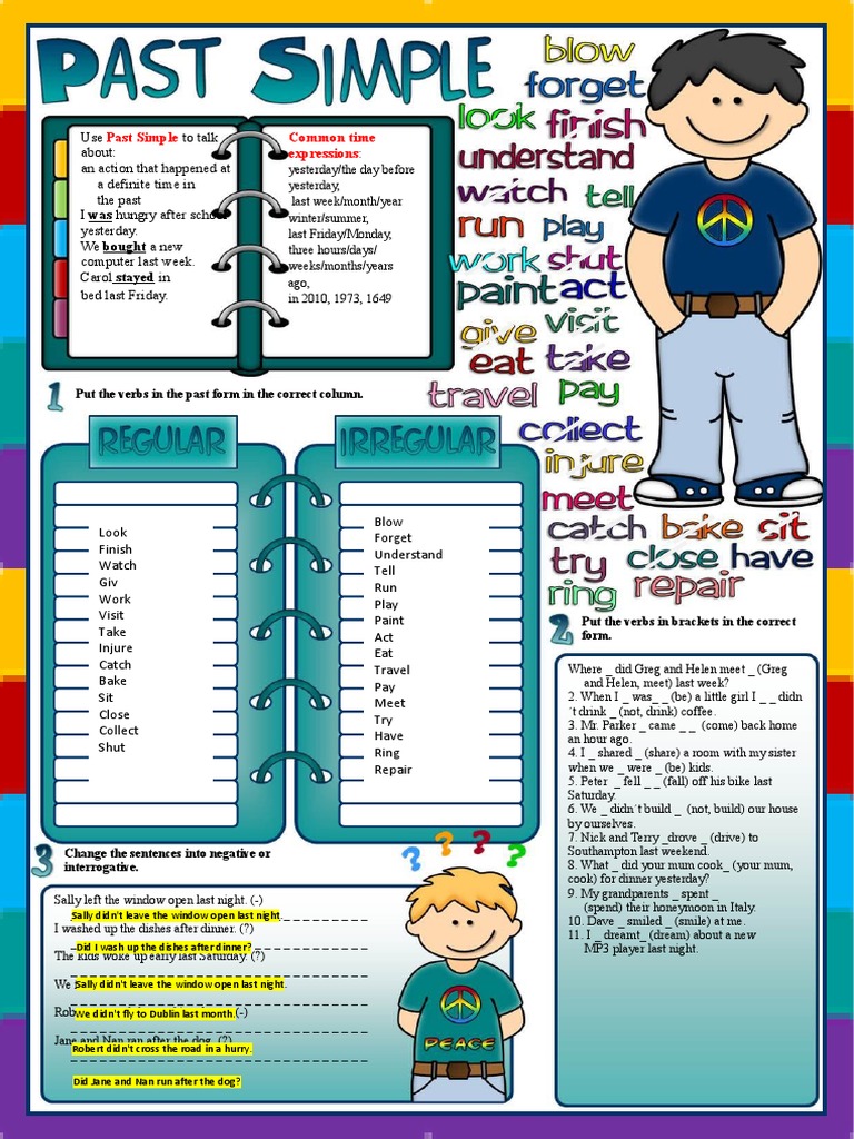 Past Simple Worksheet | PDF