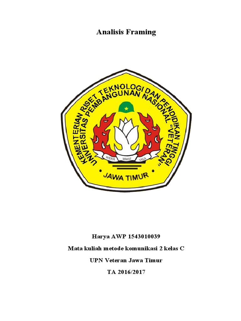 Analisis Framing | PDF