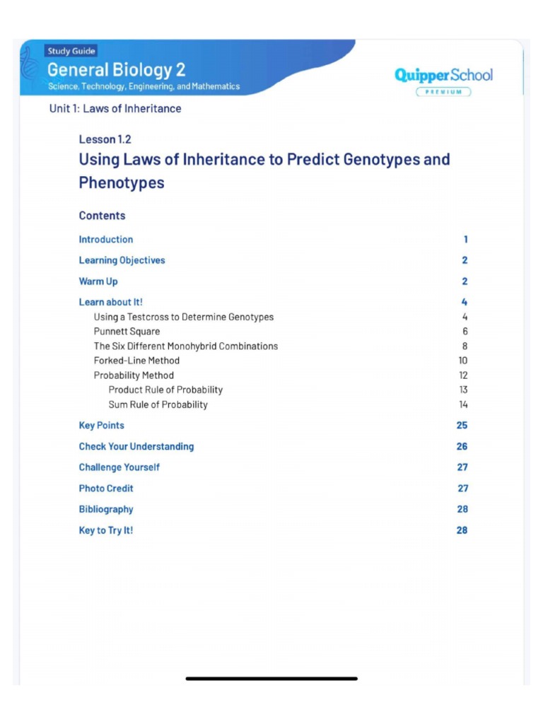 Biology Unit 1.2-1.5 | PDF