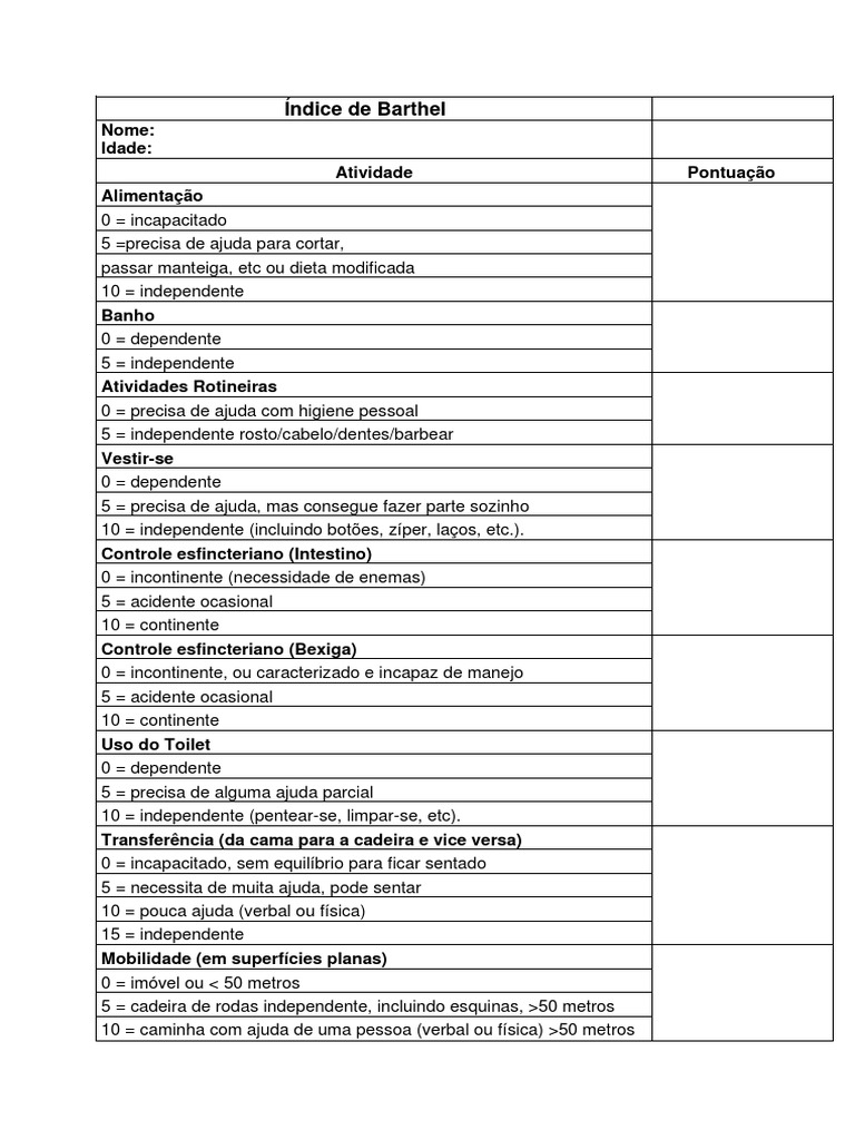 Barthel | PDF