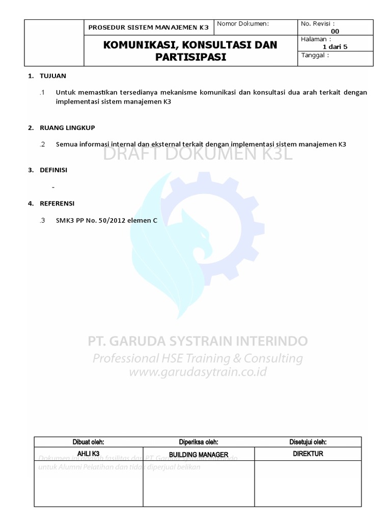 SOP 04 Komunikasi Konsultasi Dan Partisipasi | PDF SOP 04 Komunikasi Konsultasi Dan Partisipasi | PDF