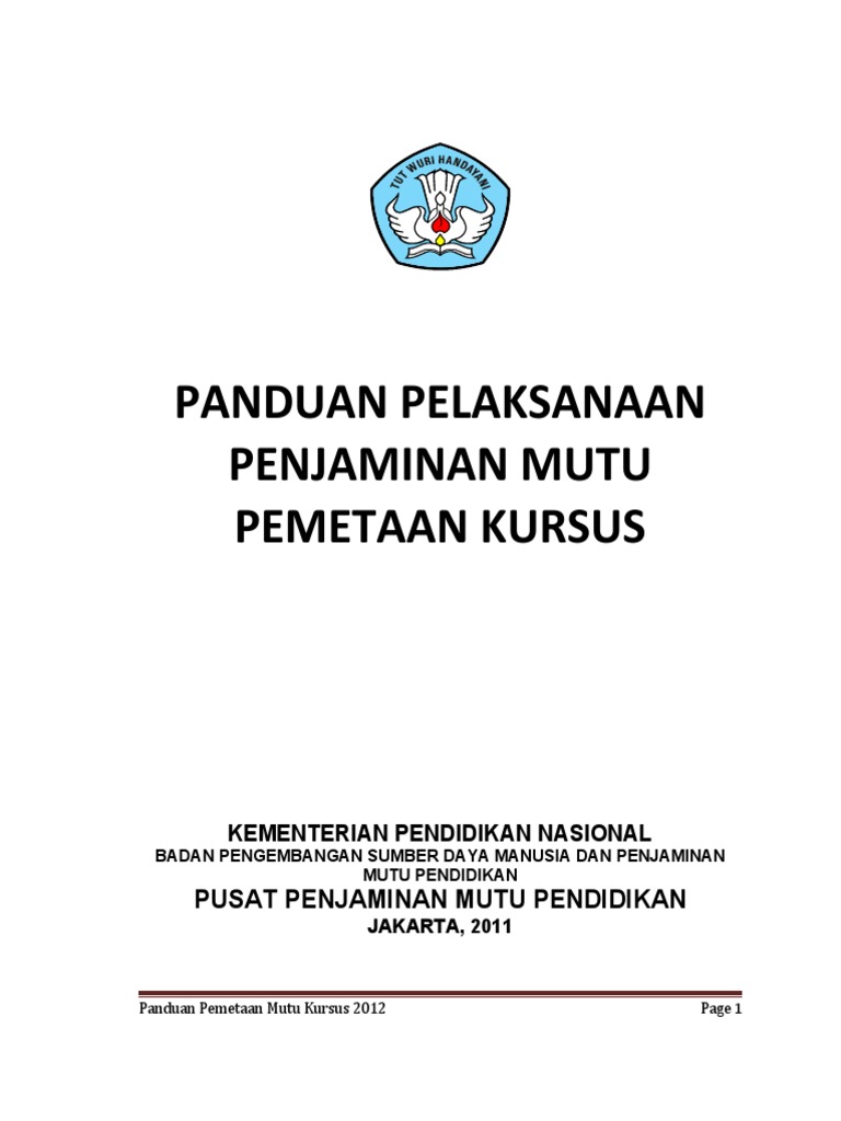 Panduan Pemetaan Kursus 2012 | PDF Panduan Pemetaan Kursus 2012 | PDF