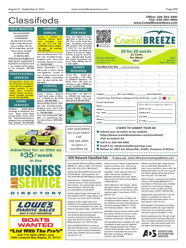 Classifieds: Service | PDF