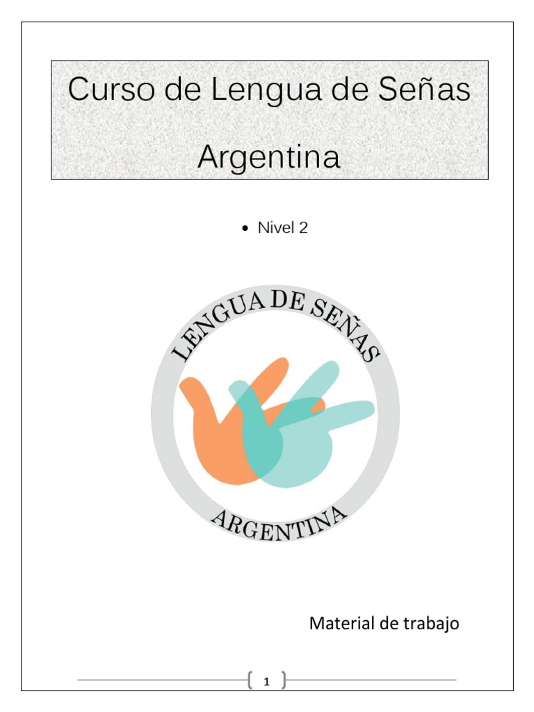 Libro Nivel2 Lengua de Señas | PDF