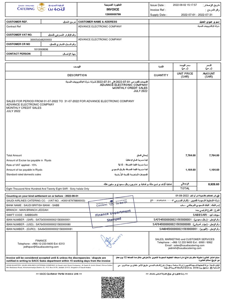 Check - INVOICE 12600000799 | PDF | Value Added Tax | Invoice