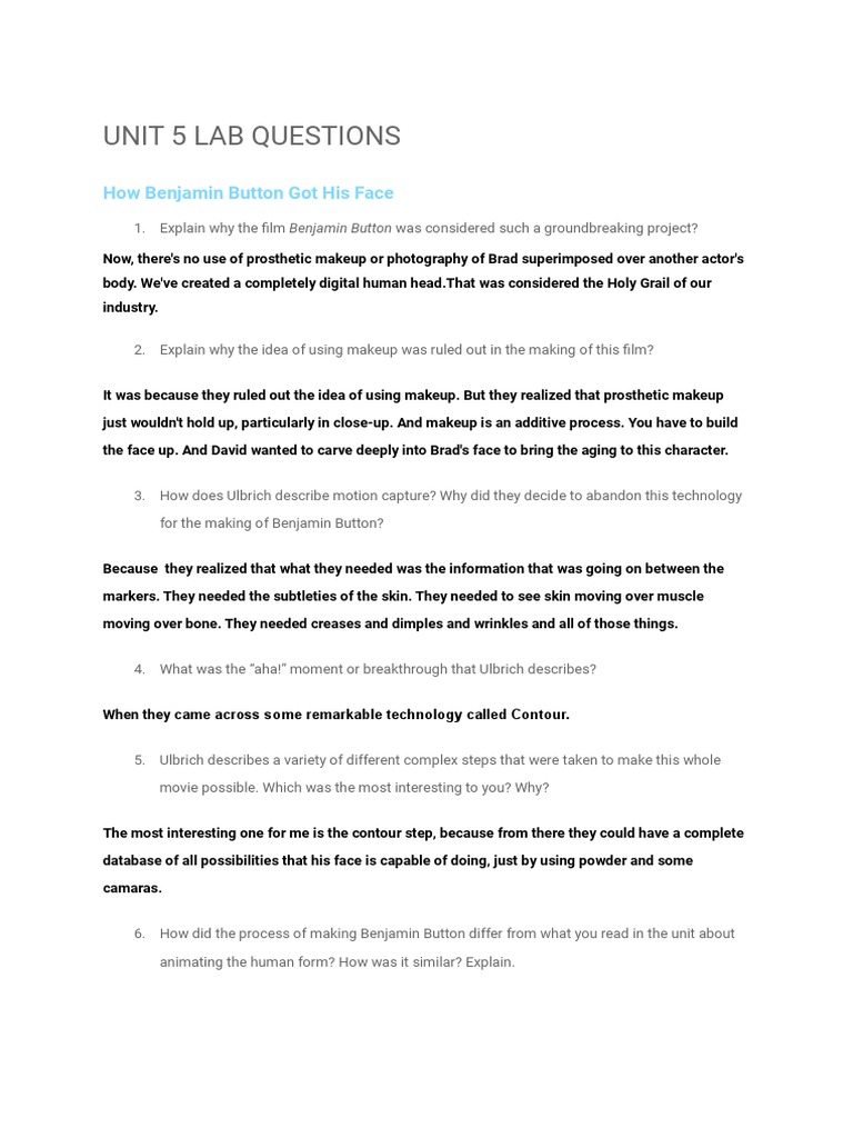 Unit 5 Lab Questions Pdf