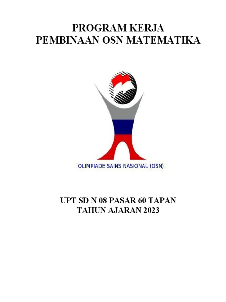 Dokumen - Tips Program Kerja Pembinaan Osn Matematika | PDF