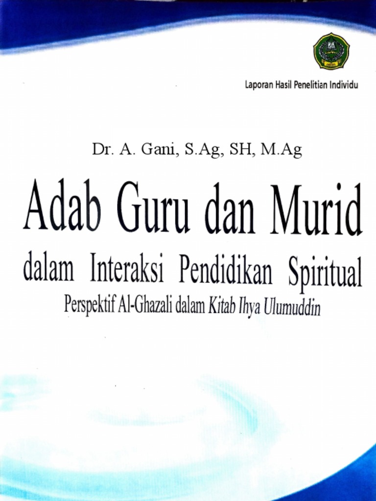 Adab Guru Dan Murid Dalam Interaksi Pendidikan Spiritual | PDF