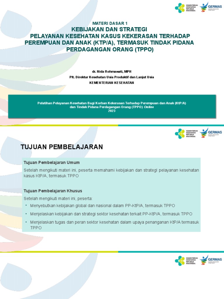 MD 1 Kebijakan Pelayanan Kesehatan Bagi Korban KtPA Dan TPPO Di Indonesia Ed | PDF