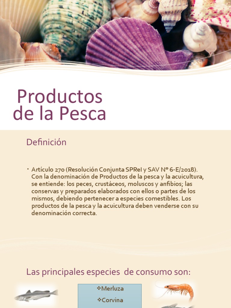 Productos de La Pesca | PDF | Acuicultura | Agua