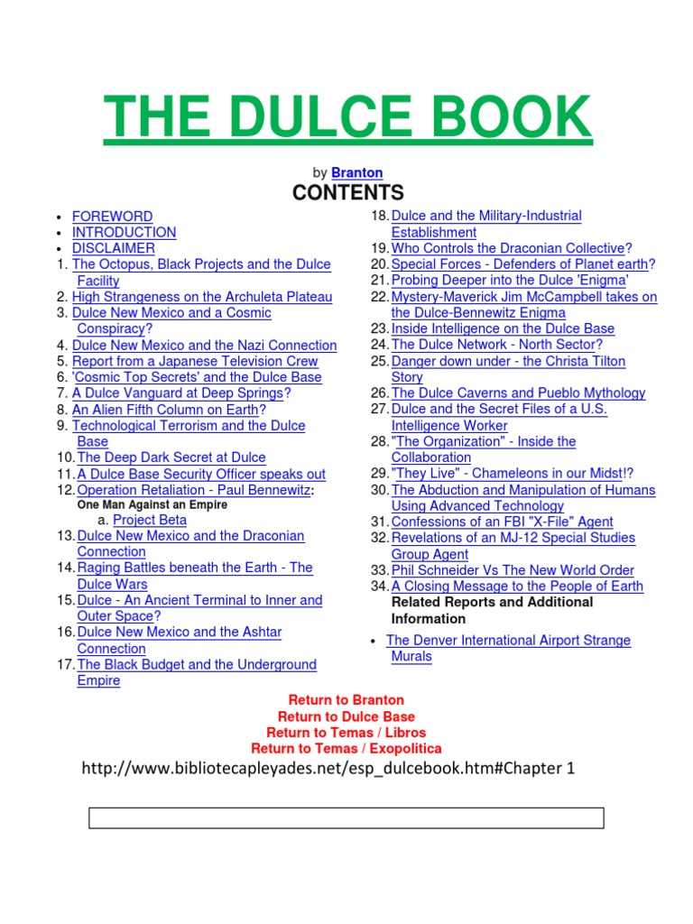 The Dulce Book | PDF | History