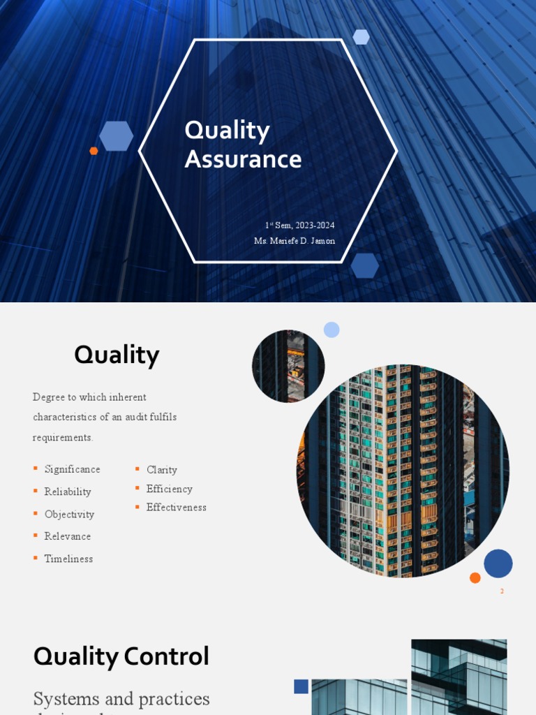 Lesson 1 | PDF | Audit | Quality Assurance