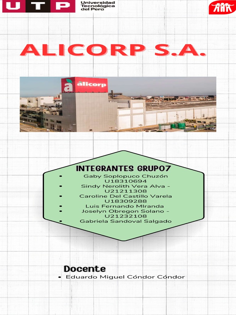 Trabajo Grupal Alicorp | PDF