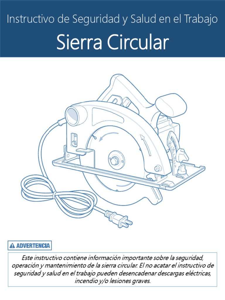 Procedimiento Seguridad Sierra Circular | PDF | Herramientas | Bienes manufacturados