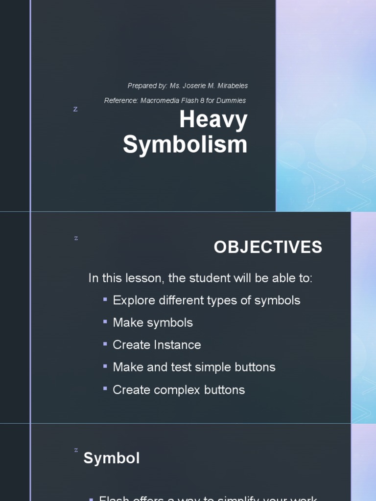 Lesson 6 Heavy Symbolism Pdf Cursor User Interface Button Computing 
