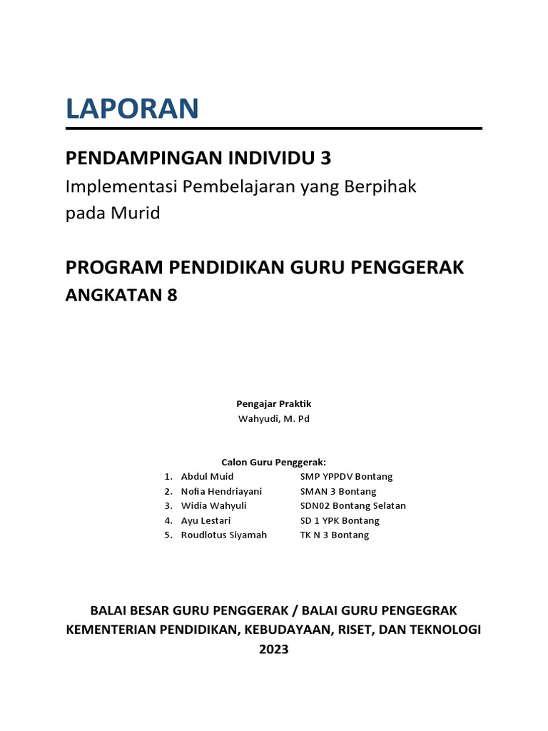 Laporan PI 3 | PDF