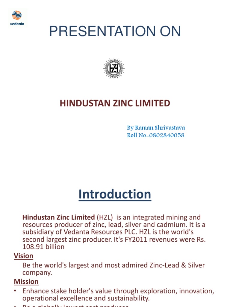 Zinc Presentation | PDF | Zinc | Zinc Oxide