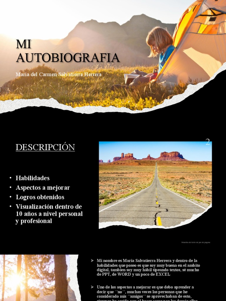Mi Autobiografia-Desarrollo Personal | PDF