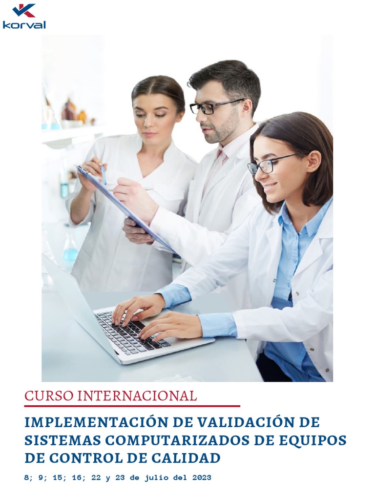 Julio 2023 - Implementación de Validación de Sistemas Computarizados de Equipos de Control de ...