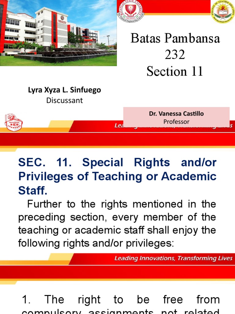 5 Batas Pambansa 232 Section 11 | PDF | Teachers | Assault