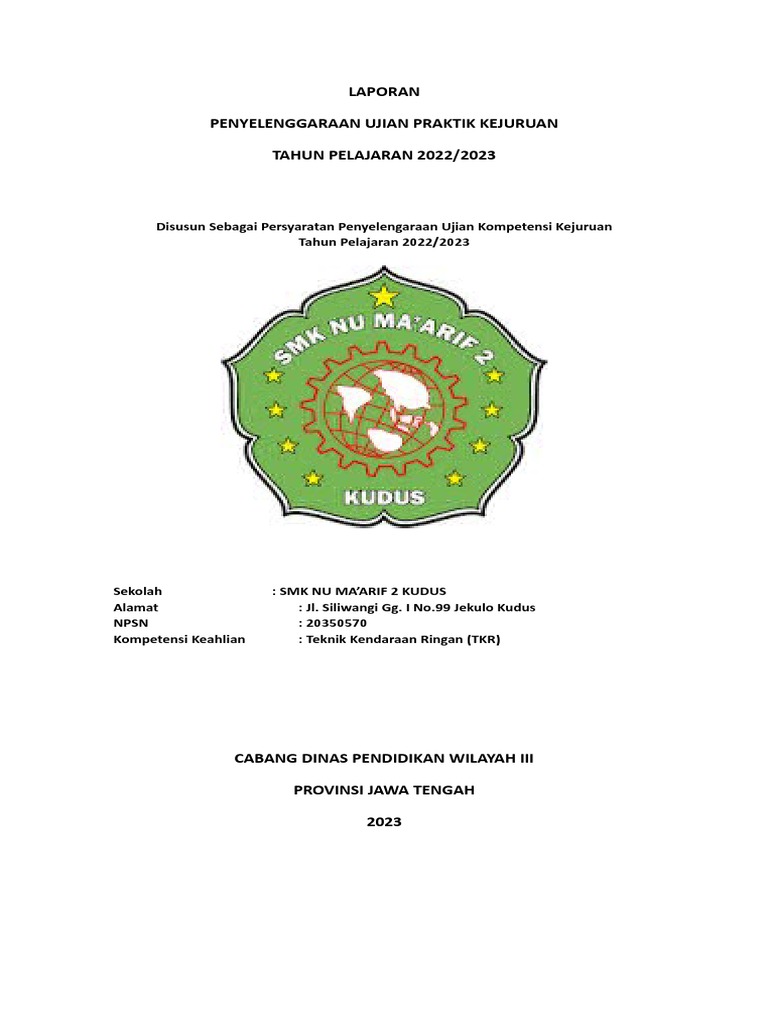 Cover Laporan Ukk 2023 | PDF