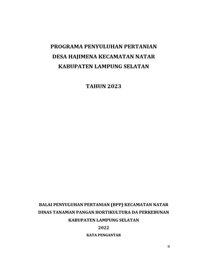 Peraga Laporan Penyusunan Programa PP | PDF