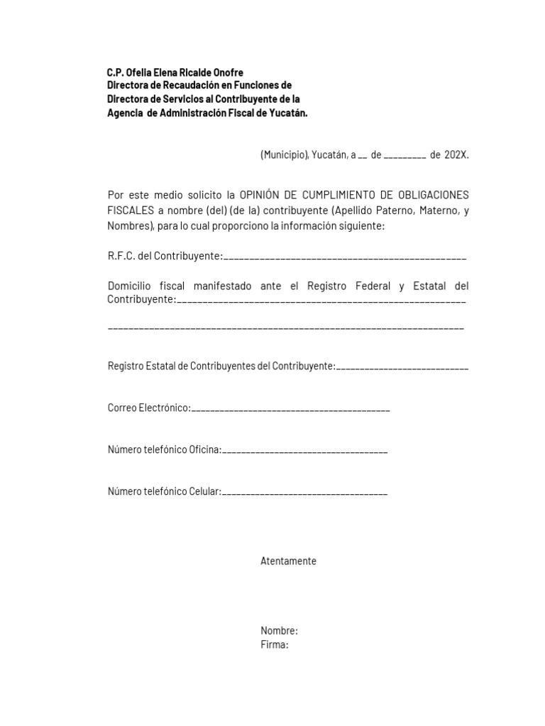 ESCRITO LIBRE PERSONA FISICAS6ü | PDF