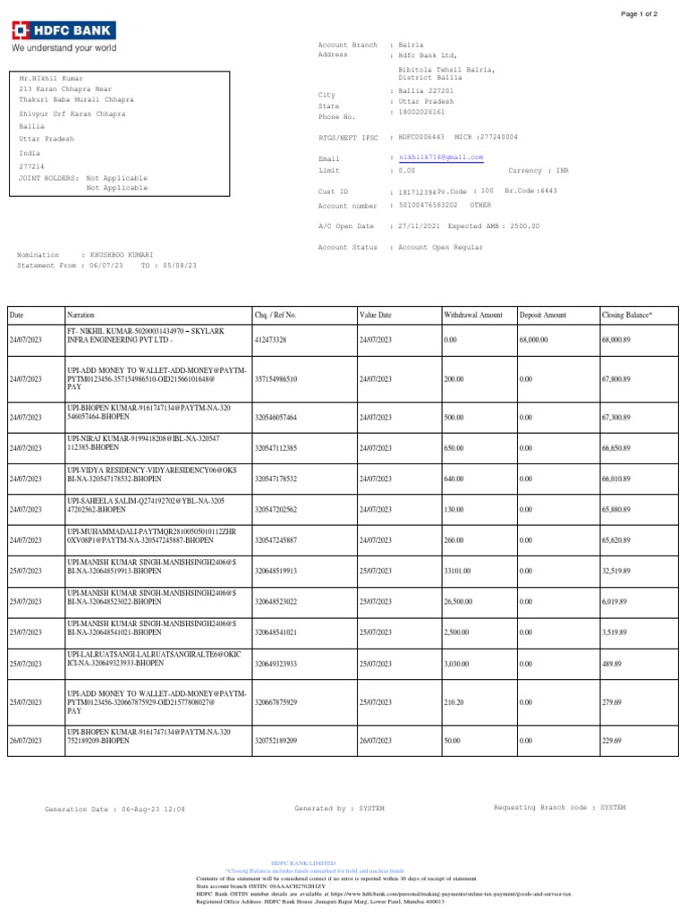 5010 XXXXXX 32022 | Download Free PDF | Service Industries | Banking