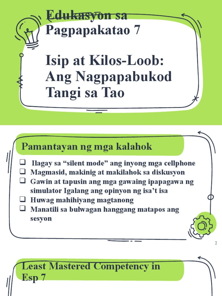 ESP7-week2 Quarter 2 | PDF