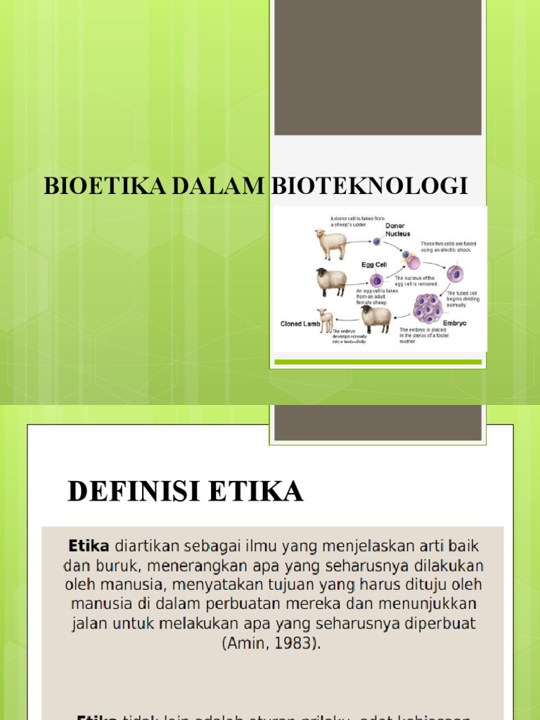 Bioetika Dalam Bioteknologi Pdf