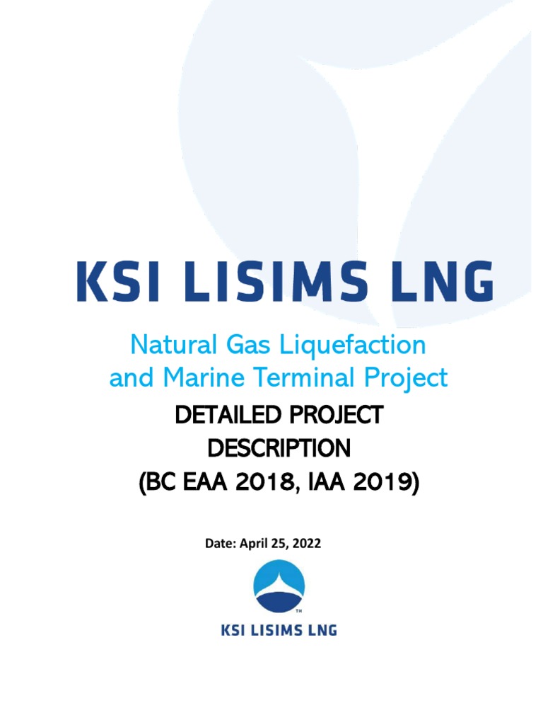 Ksi Lisims Dpd 20220425 Pdf Liquefied Natural Gas Natural Gas
