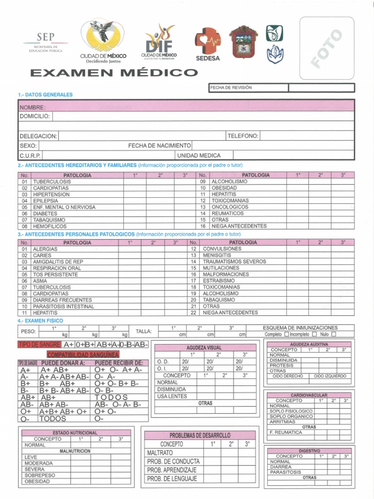 Examen Médico | PDF