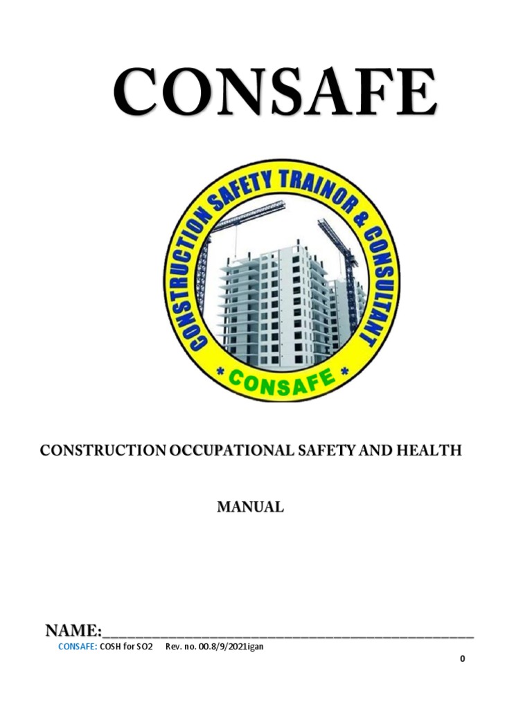 Appoved COSH Manual REV.2 | PDF | Occupational Safety And Health | Safety