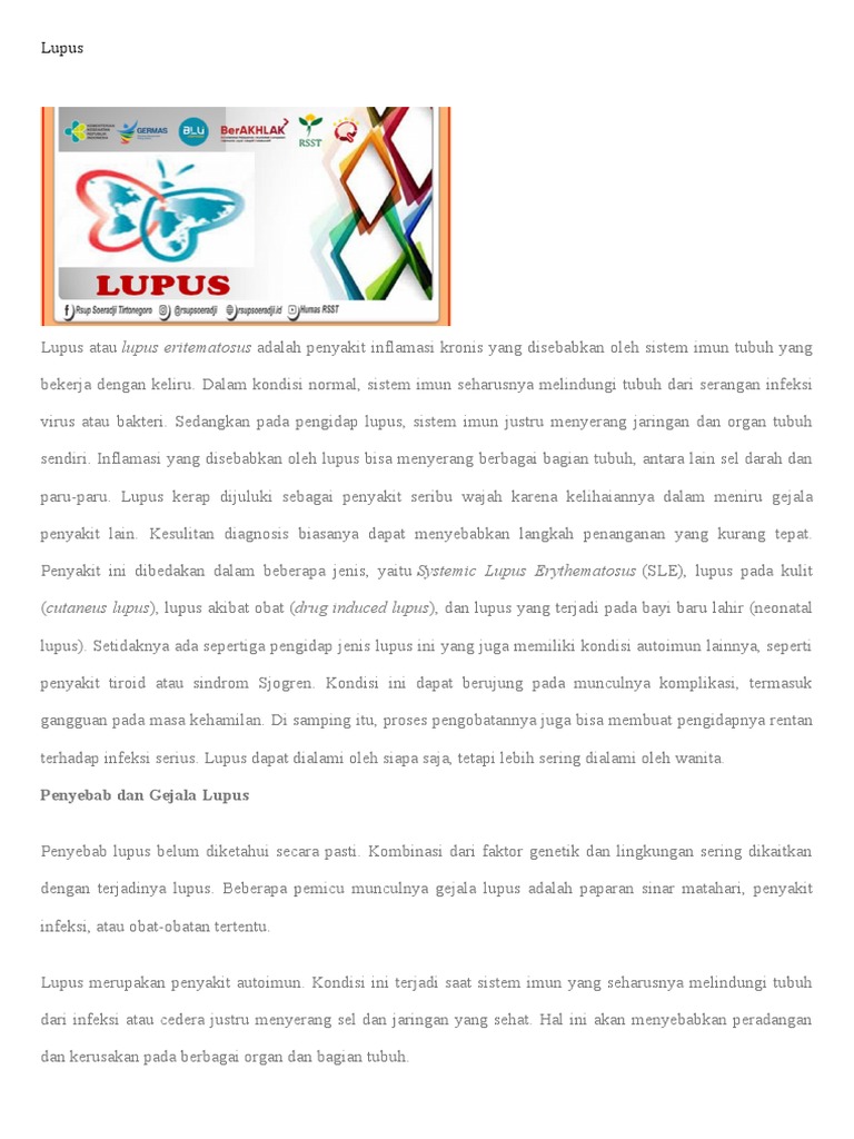 Lupus | PDF | Pengembangan Diri | Sains & Matematika