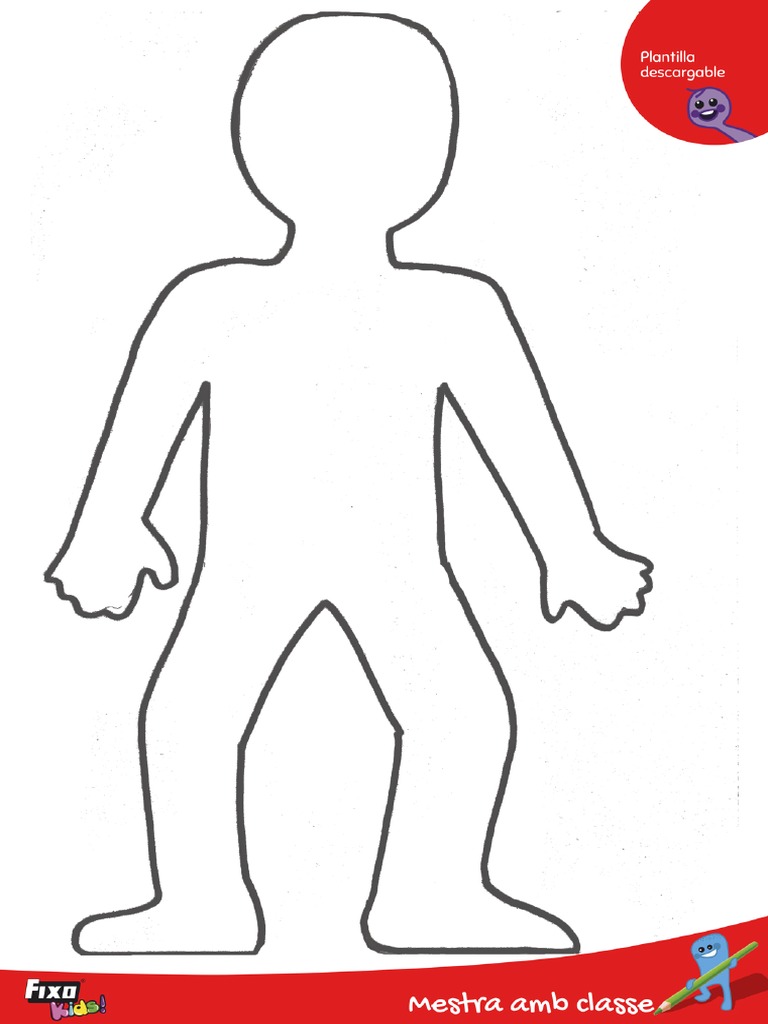 Plantilla Partes Del Cuerpo Humano Recursos Para Aprender Jugando Pdf