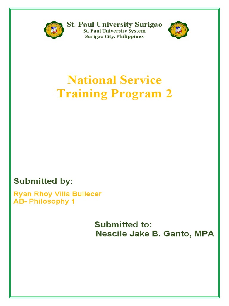 NSTP 2 Template | PDF | First Aid | Emergency