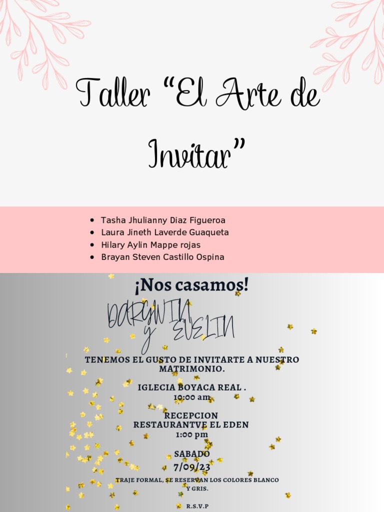Invitaciones para Bodas: Guía Práctica | PDF