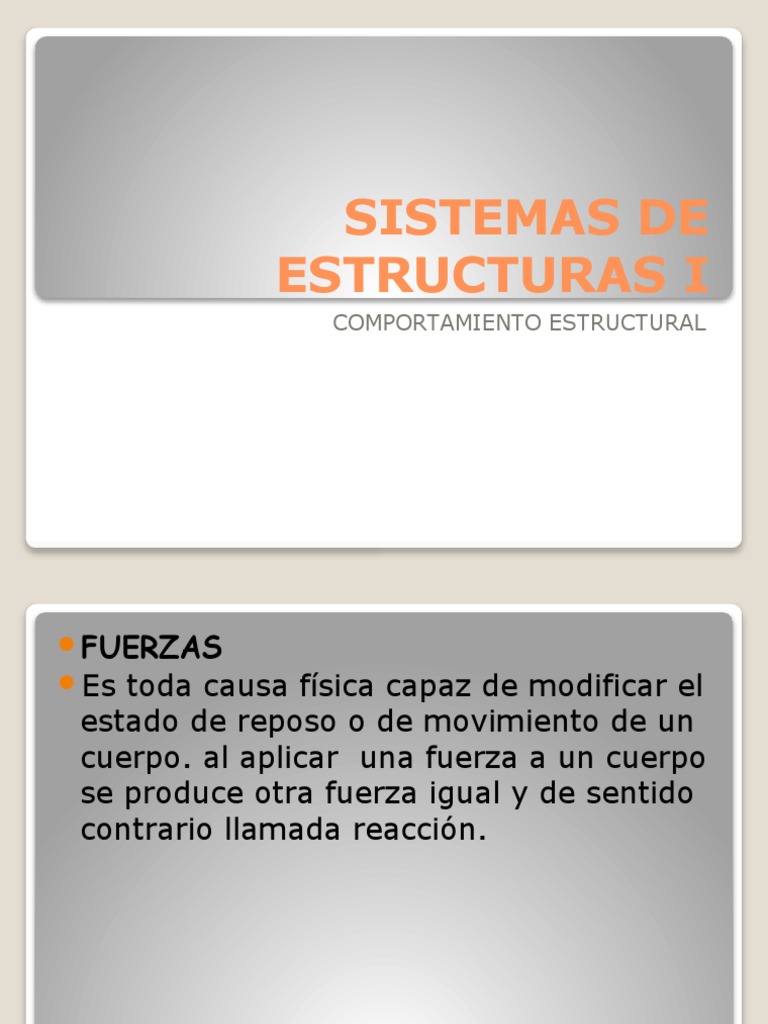 Comportamiento Estructural y Esfuerzos | PDF | Fuerza | Mecánica