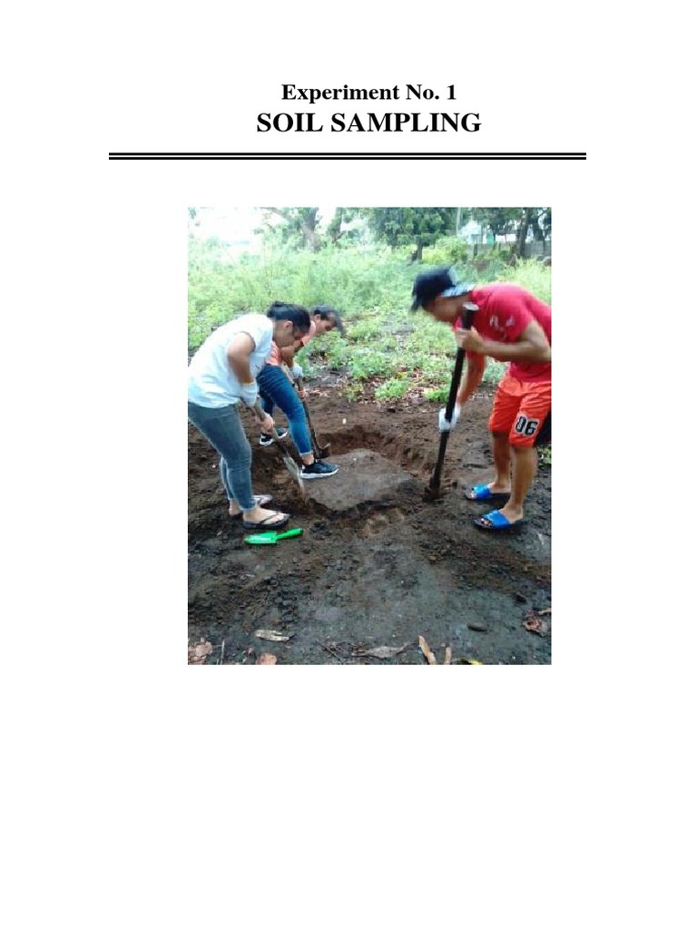 Soil Sampling: Experiment No. 1 | PDF | Geotechnical Engineering | Soil