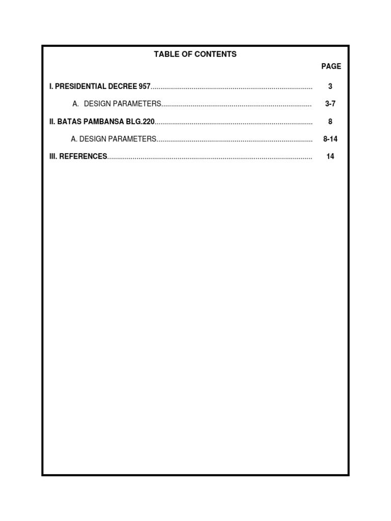 Parameters in Housing | PDF | Sewerage | Sanitation