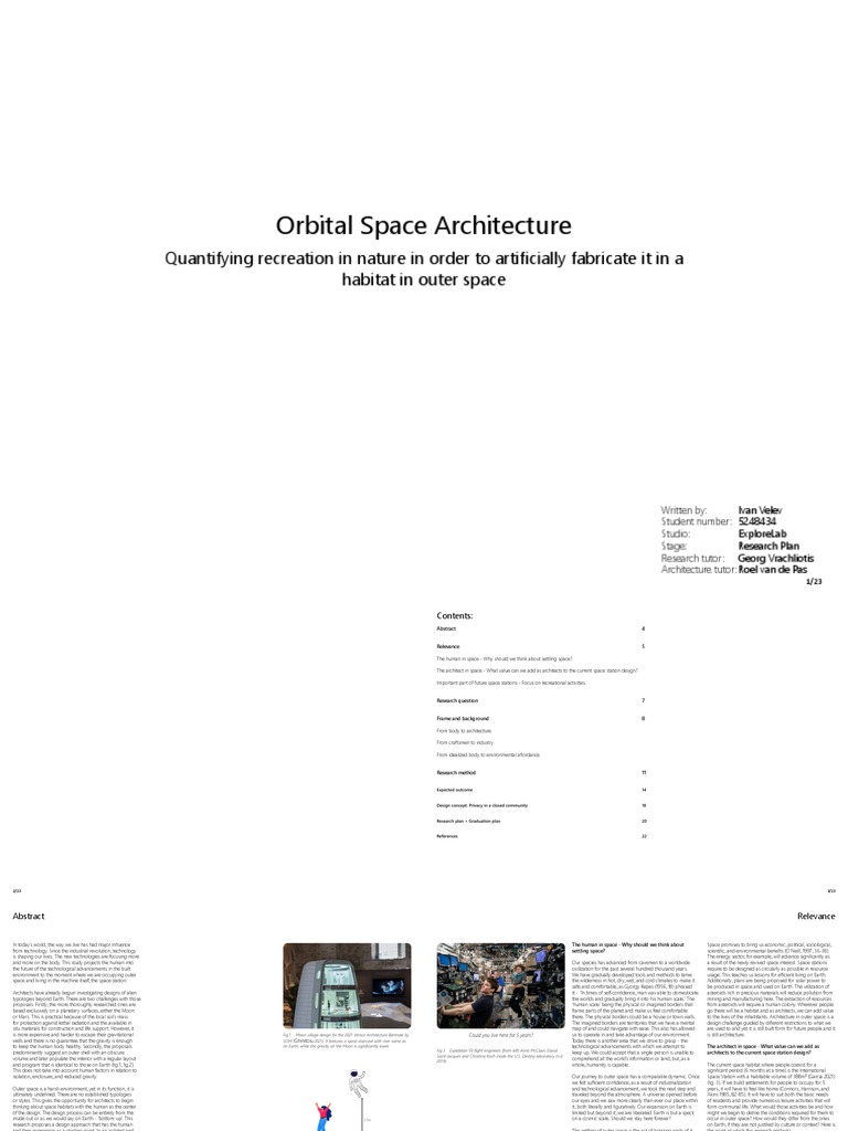 Ivan Velev Research Plan | PDF | Earth | Outer Space