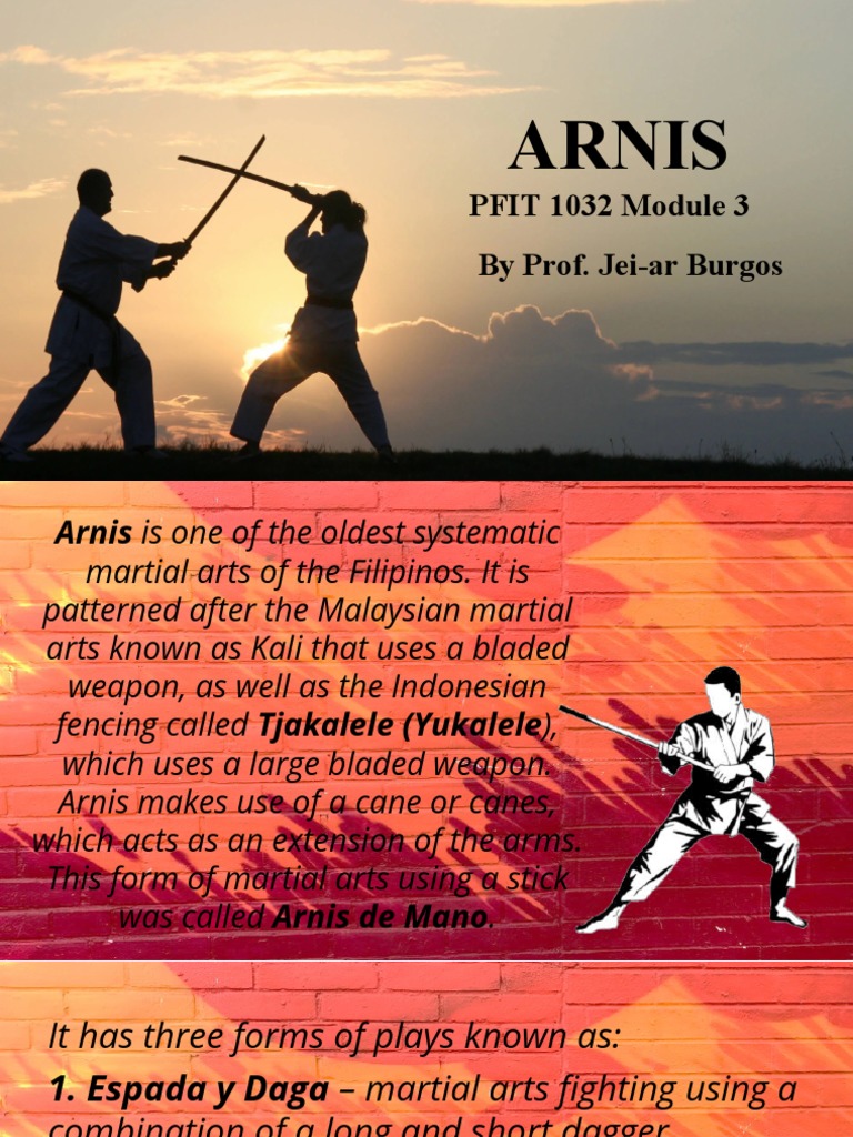PFIT 1032 Module 3: Arnis de Mano | PDF | Foot | Combat Sports
